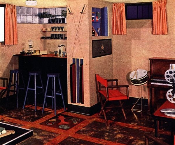 Vintage basement decor from the '40s & '50s: See 25 creative remodels ...