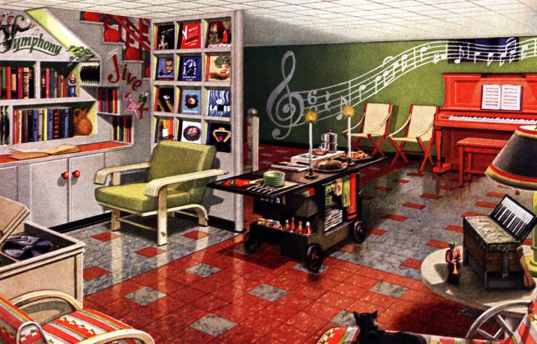 Vintage basement decor from the '40s & '50s: See 25 creative remodels ...