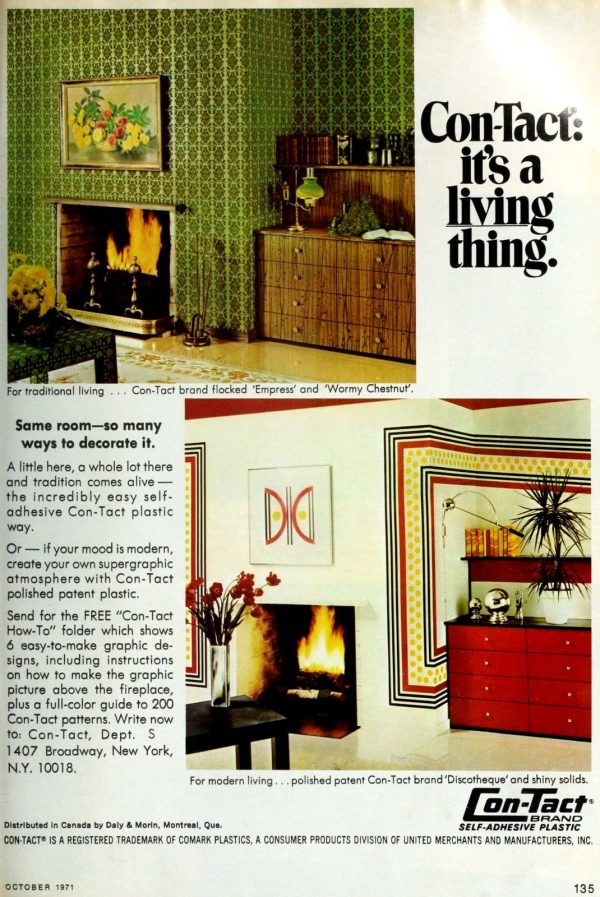 Not just shelf liner: Retro ConTact paper was an easy home decor ...