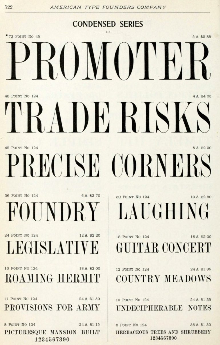 Like old-fashioned fonts: See dozens of vintage typefaces - Click Americana