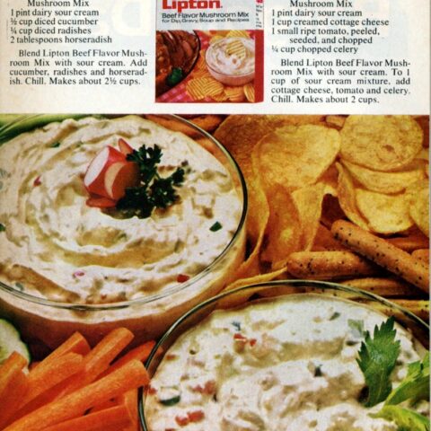 Zesty horseradish dip: Vintage recipe from 1972 - Click Americana