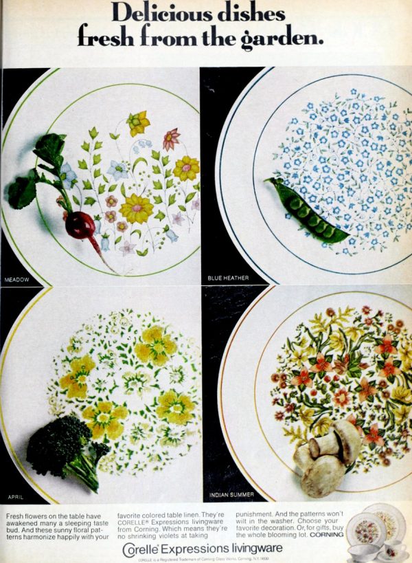 Vintage Corelle dishes from the 70s & 80s are plates full of memories ...
