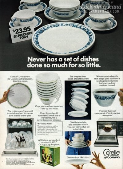 Vintage Corelle dishes from the 70s, 80s & 90s are plates full of ...