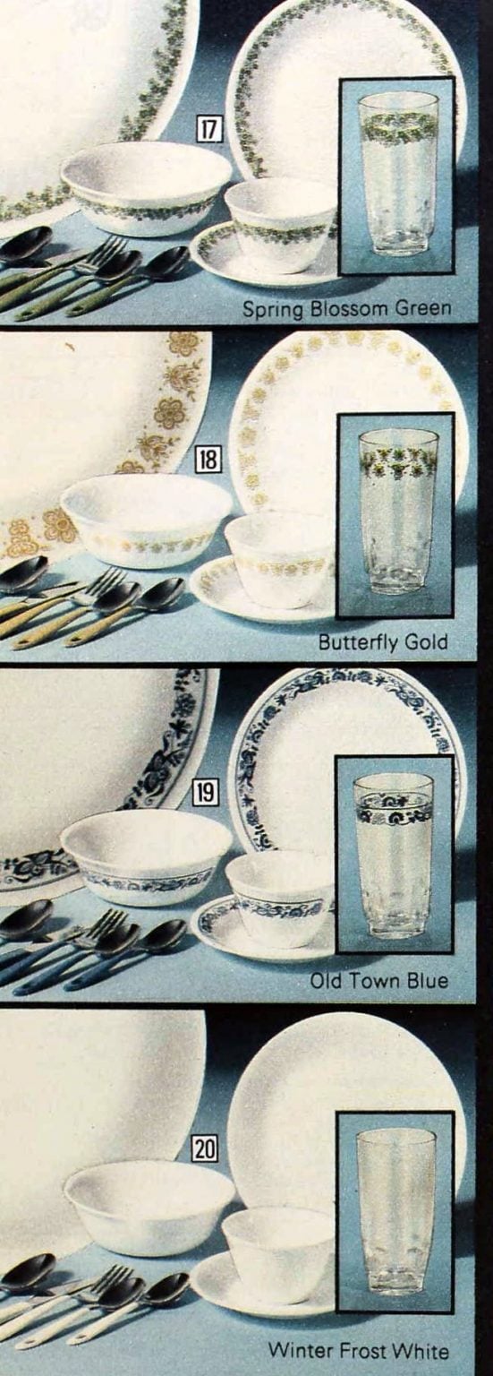 Vintage Corelle dishes from the 70s, 80s & 90s are plates full of ...