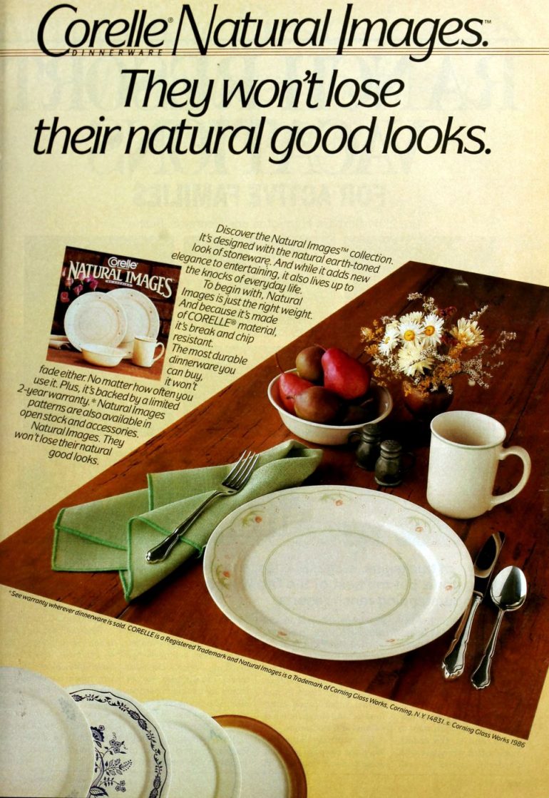 Vintage Corning Corelle dishes from the '70s & '80s are plates full of ...