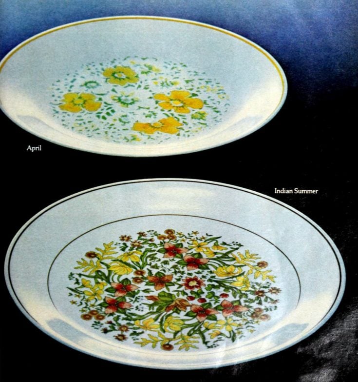 Vintage Corelle dishes from the 70s, 80s & 90s are plates full of ...
