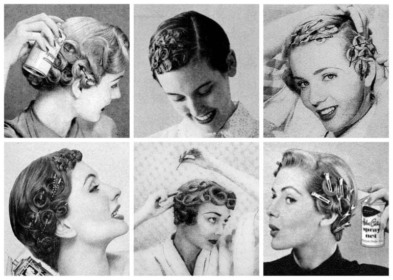 How to create a classy retro hairstyle with pin curls like they did in the 1940s & 50s - Click ...