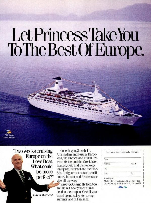 Vintage 80s Cruises See What Princess Carnival And Other Cruise Ships