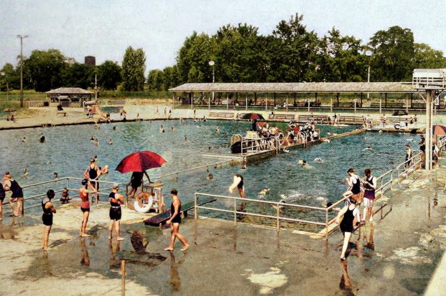 Huge old outdoor public swimming pools like these made summertime cool ...