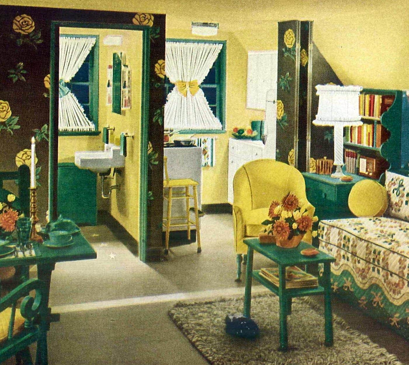 See 40 stylish vintage window coverings from the '50s - Click Americana