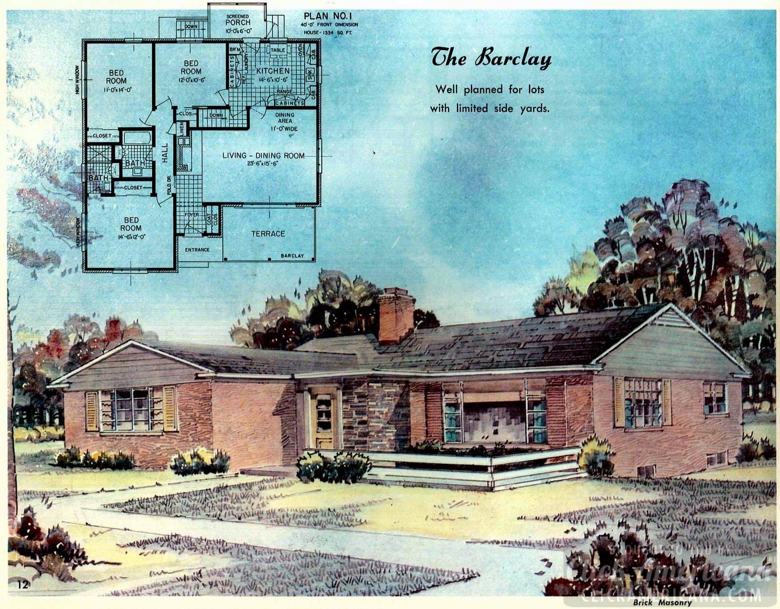 130 vintage '50s house plans used to build millions of mid-century ...