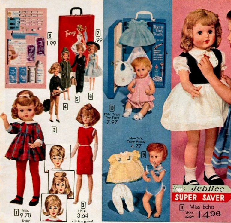 Vintage 60s dolls: Baby First Step, Betsy Wetsy, Swingy, Dancerina ...