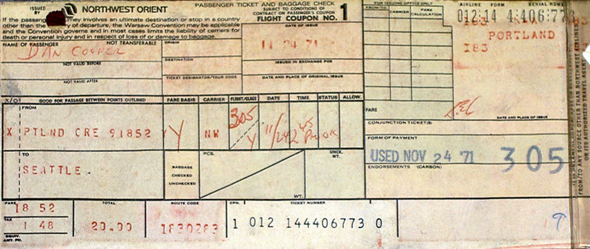 The mystery of DB Cooper, the hijacker who got $200,000 then jumped ...