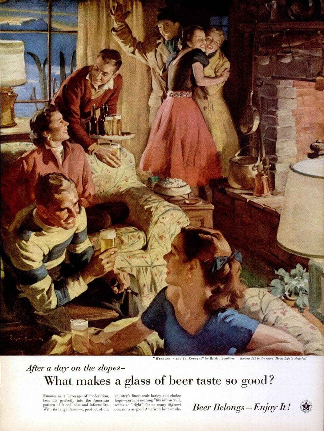 Beer belongs - enjoy it! 20 old-fashioned scenes from the 40s & 50s - Click Americana