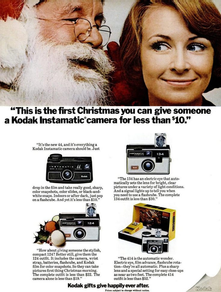 The extremely popular Kodak Instamatic camera was simple, boxy & iconic ...