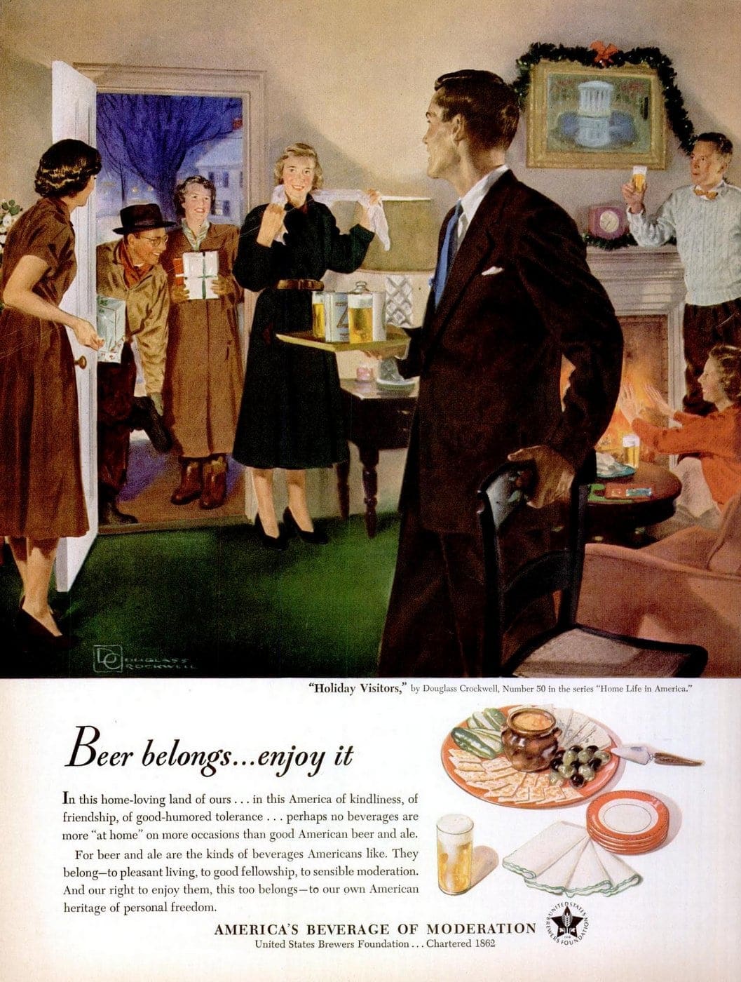 Beer belongs - enjoy it! 20 old-fashioned scenes from the 40s & 50s - Click Americana