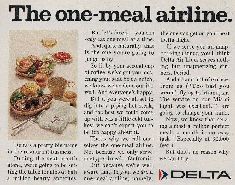 Amazing airline food from the 1950s, 1960s & 1970s: In-flight meals you ...