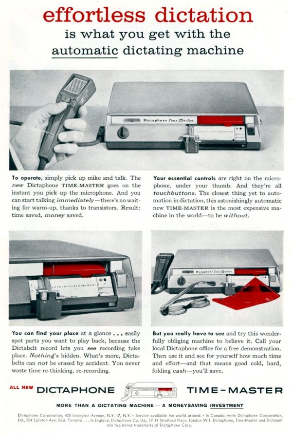 How a Dictaphone & other vintage office transcription machines worked ...