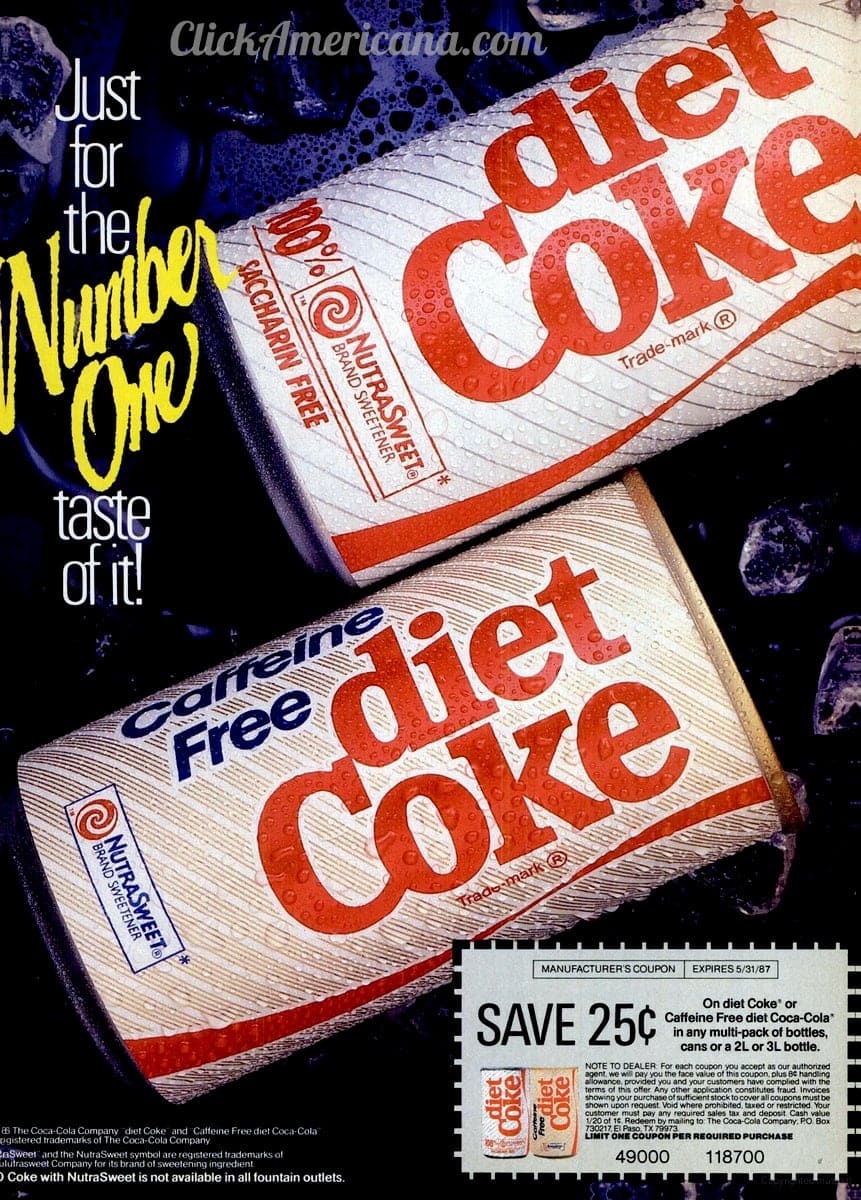 Pop culture: Vintage diet sodas from the '80s, like Dr Pepper, Sprite ...