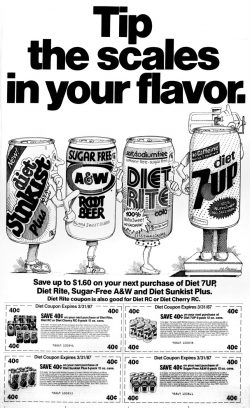 Pop culture: Vintage diet sodas from the '80s, like Dr Pepper, Sprite ...