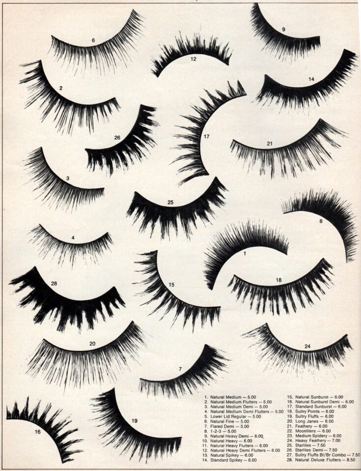 How to use false eyelashes to get a real big-eyed retro look: Vintage ...
