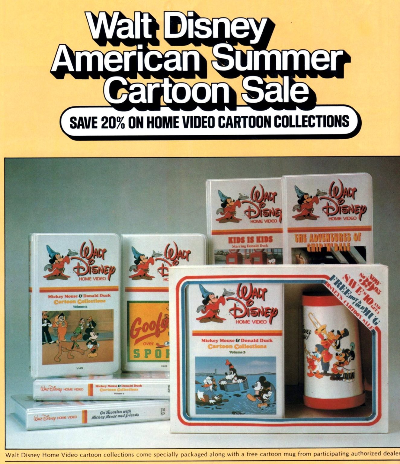 Classic Walt Disney Home Video VHS movies & short collections from the ...