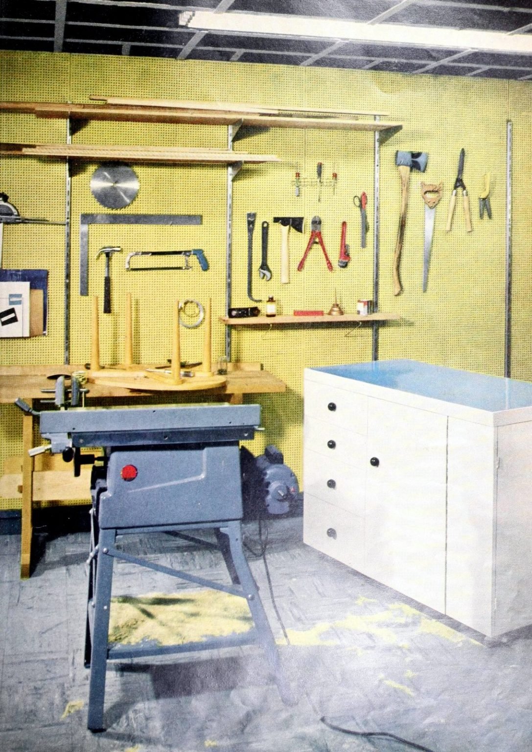 1950s home workshop organization: Inspiring ideas for DIYers that stand ...