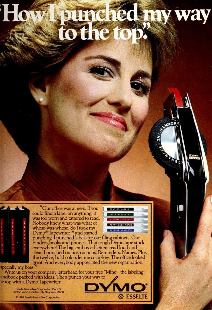 How the old-fashioned Dymo label maker made embossed self-adhesive ...