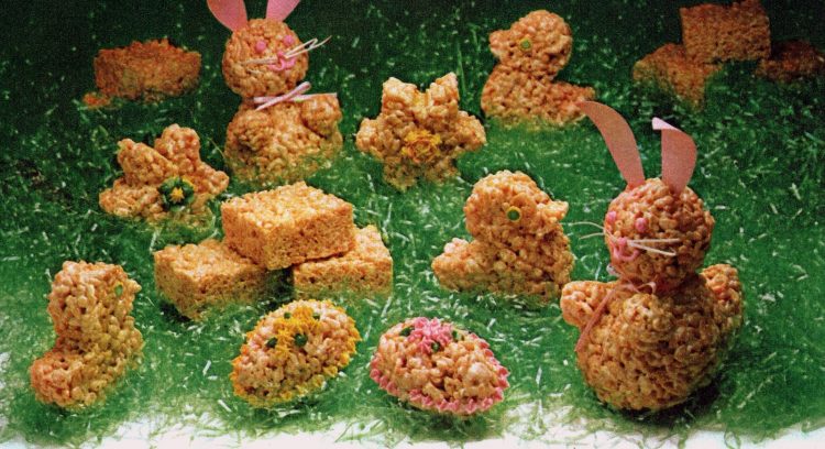 Shaped Easter Rice Krispies treats: Bunnies, eggs & more with a how-to ...