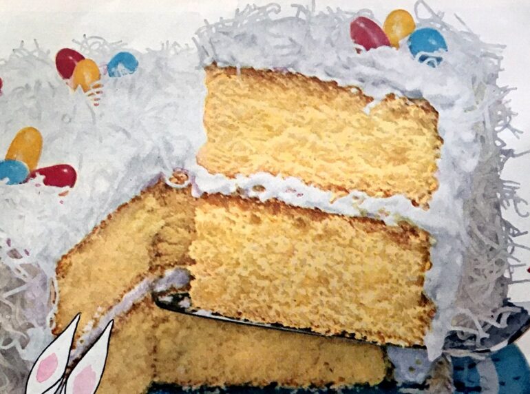 Festive 1950s-style Easter cakes with jelly beans & coconut - Click ...
