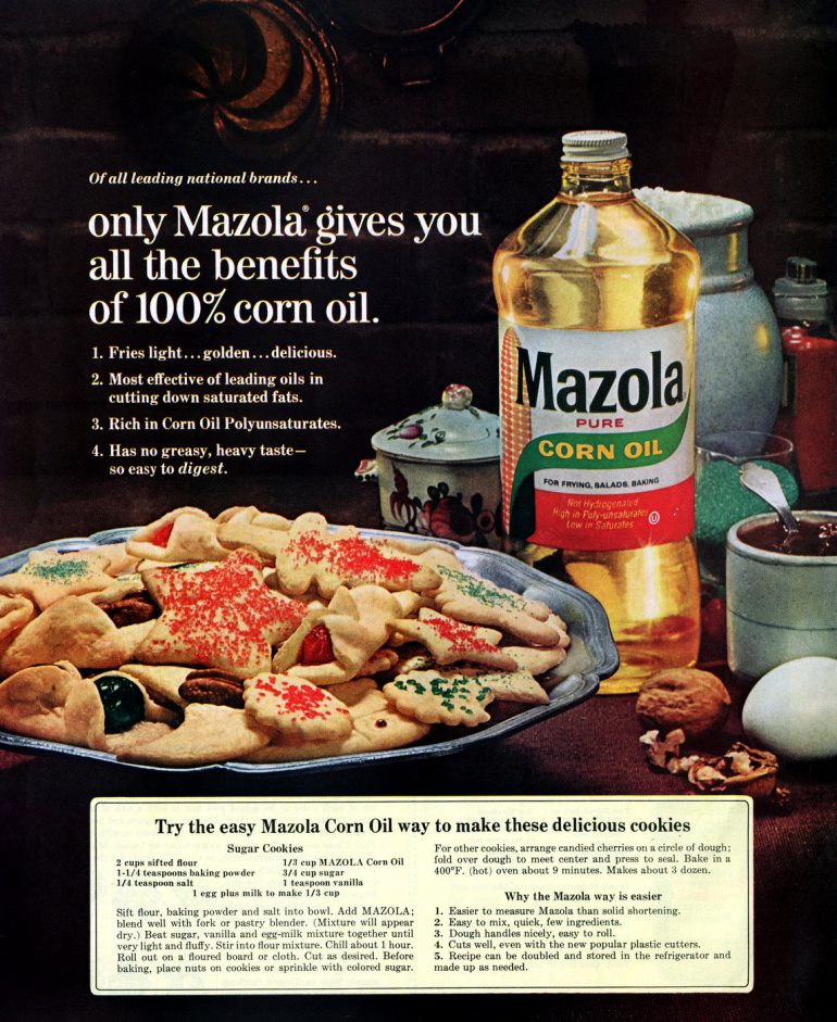 Easy sugar cookies made with vegetable oil (1964) - Click Americana