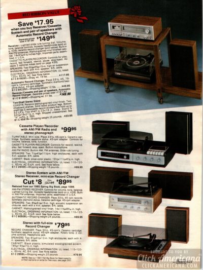 Vintage '80s home stereo systems, personal stereos, TV sets and more ...