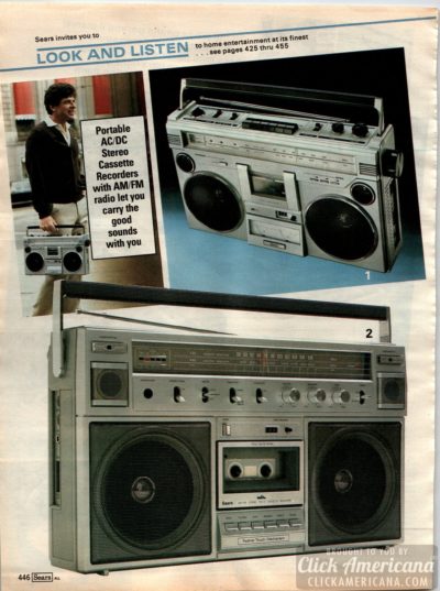 Vintage '80s home stereo systems, personal stereos, TV sets and more ...
