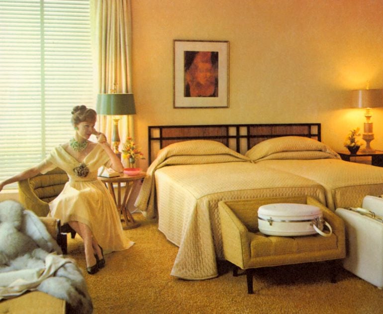 How do old hotel rooms compare to today's? Take a look back at 80 ...