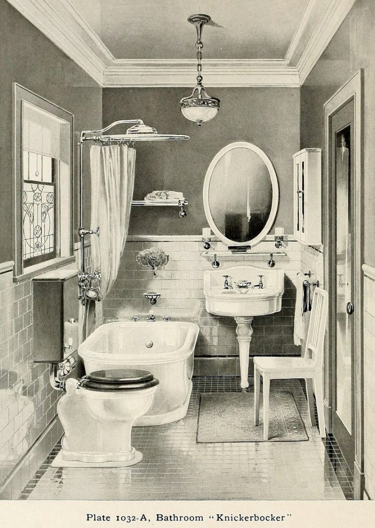 20 elegant antique bathrooms from the 1900s: Sinks, tubs, tile & decor ...