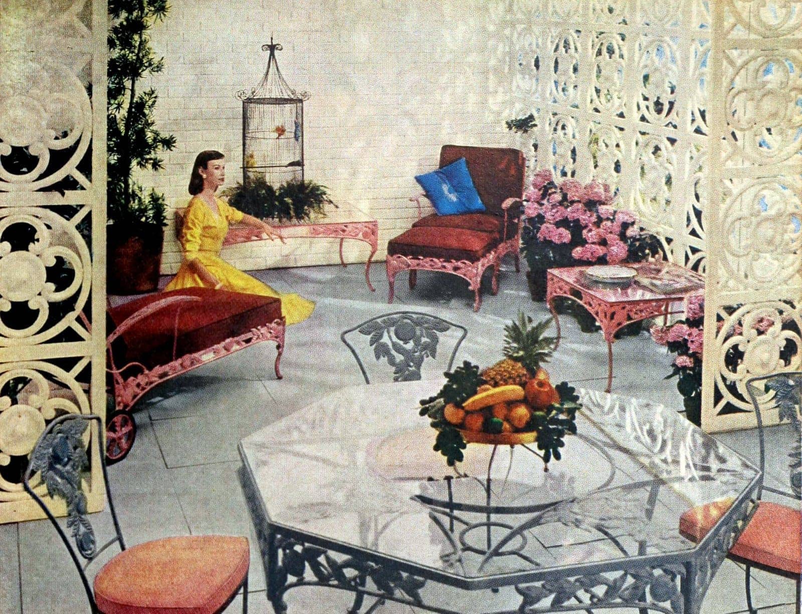 See 60 vintage patio furniture sets that offered bold & stylish outdoor ...