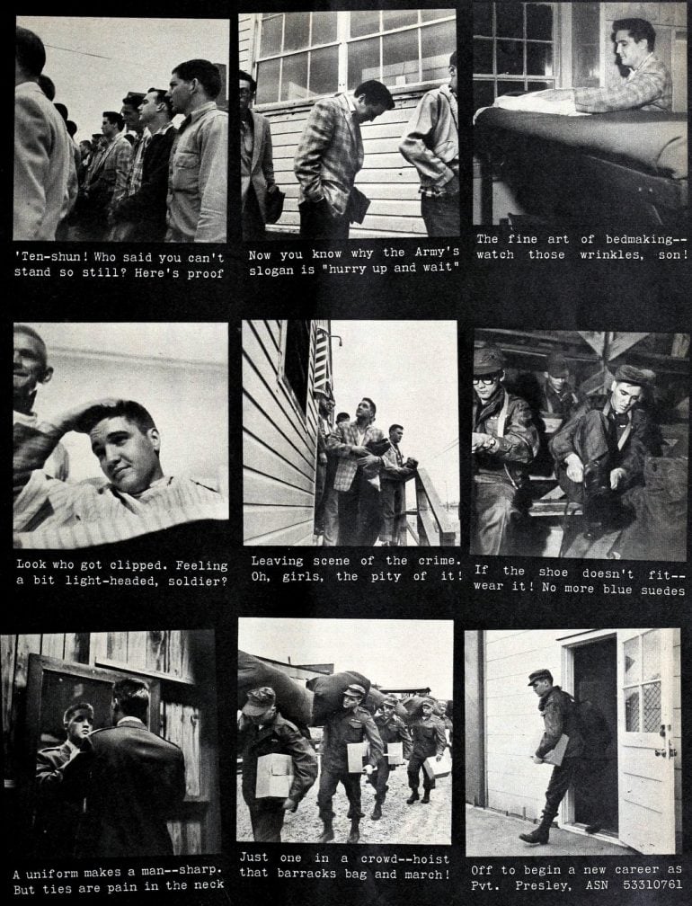 Elvis Presley army photos that capture the shocking moment the King got ...