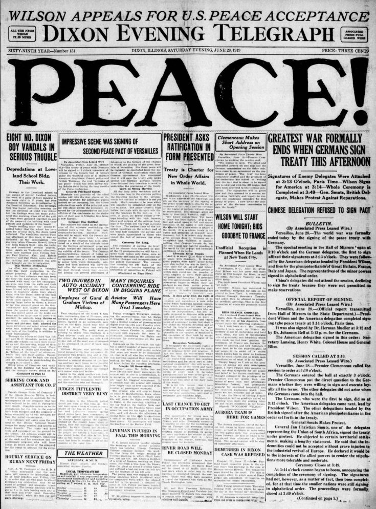 The end of WW1: Newspaper headlines from when peace was declared in ...