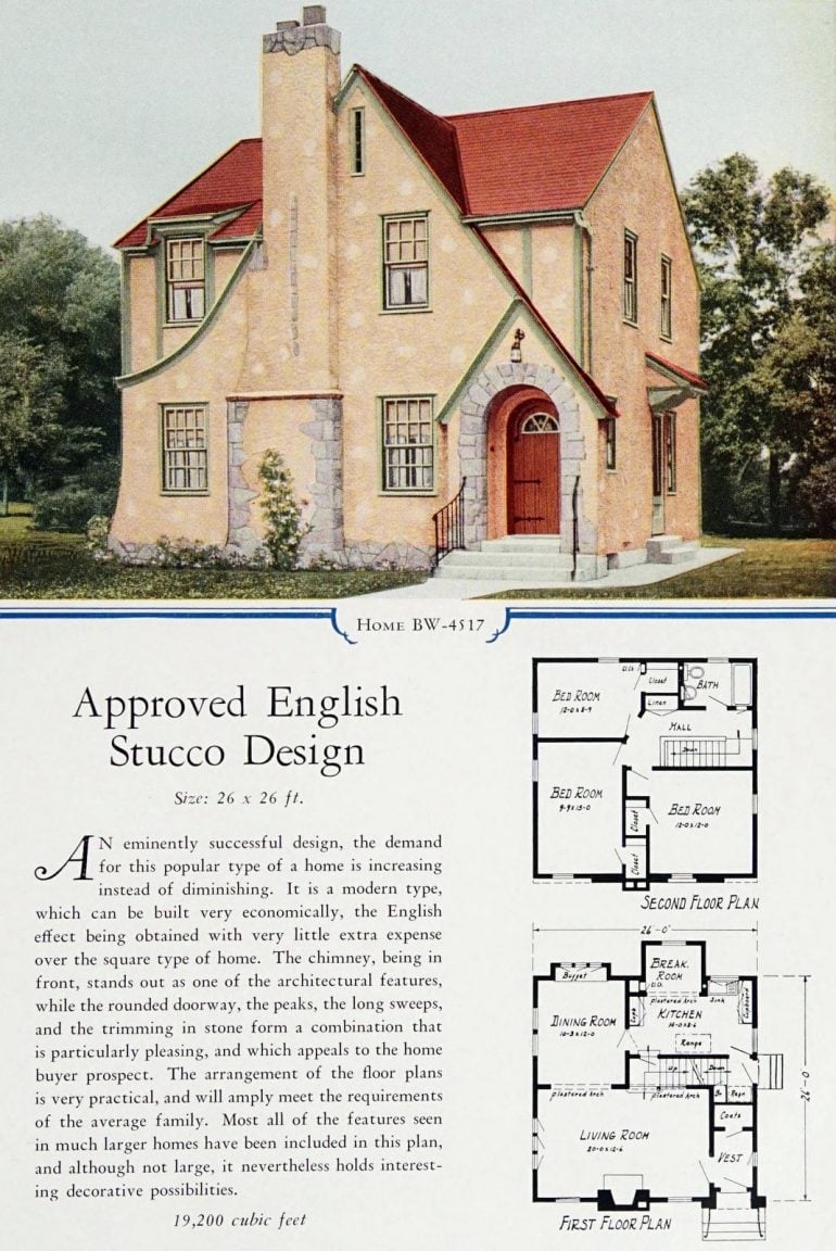 These popular 1930s home styles & floor plans had classic and enduring ...