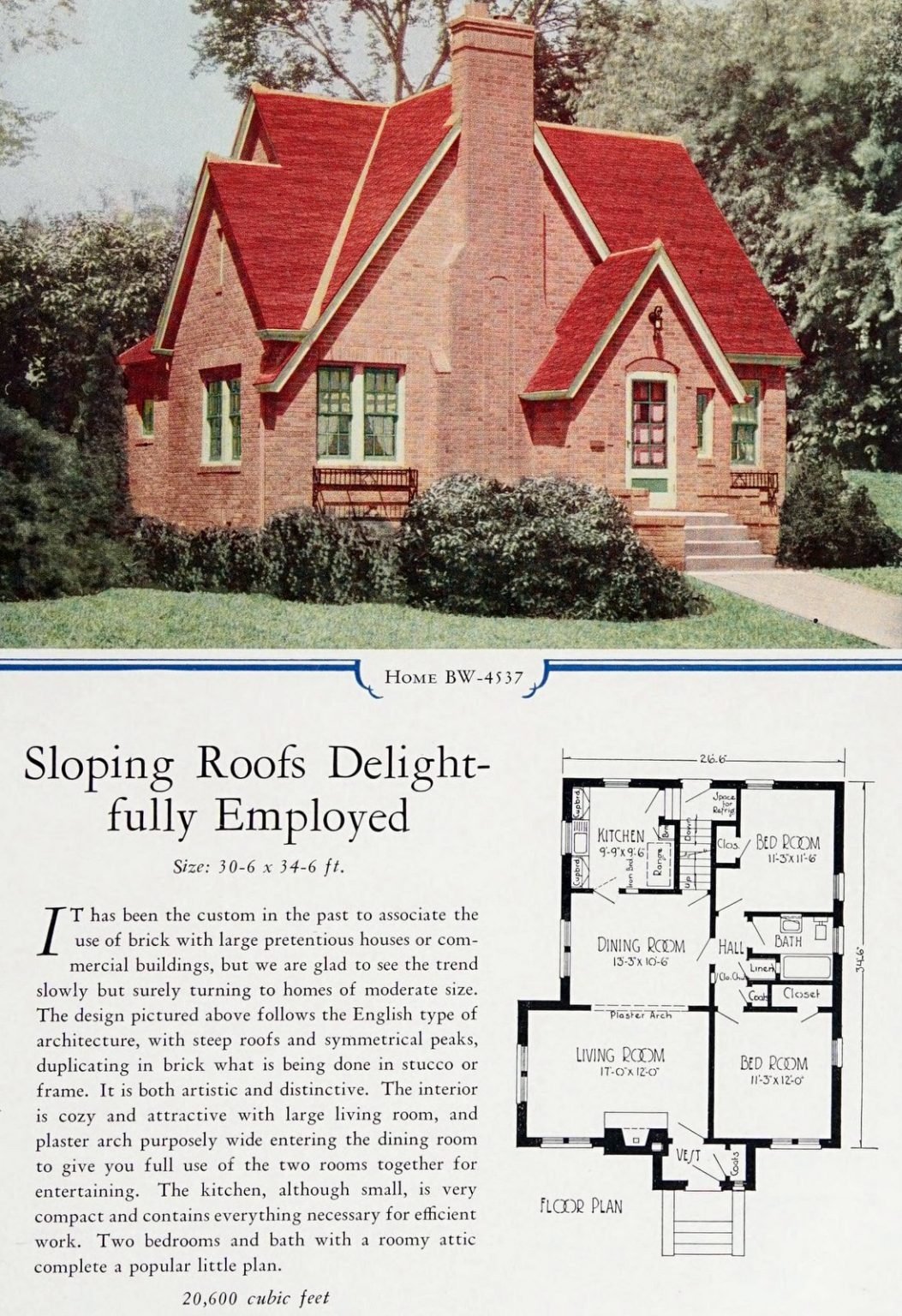 These popular 1930s home styles & floor plans had classic and enduring ...