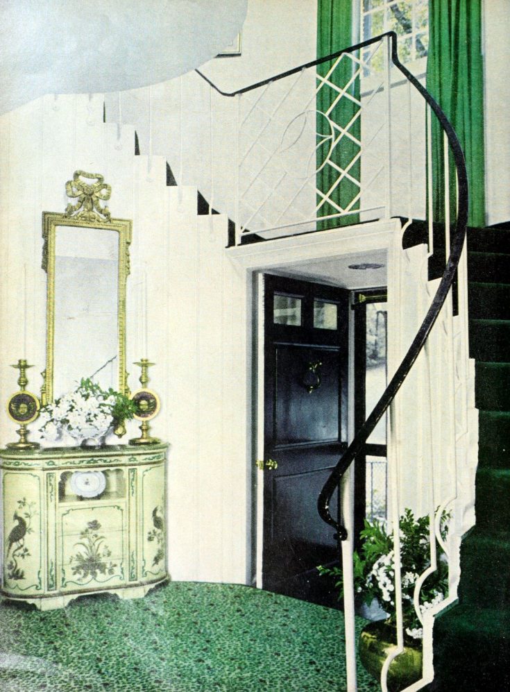 25 mid-century entrance halls & foyers invite you inside with vintage ...