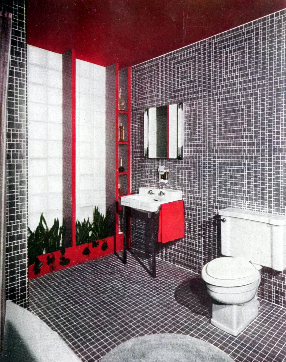 50 vintage 1960s bathroom tile design ideas - Click Americana