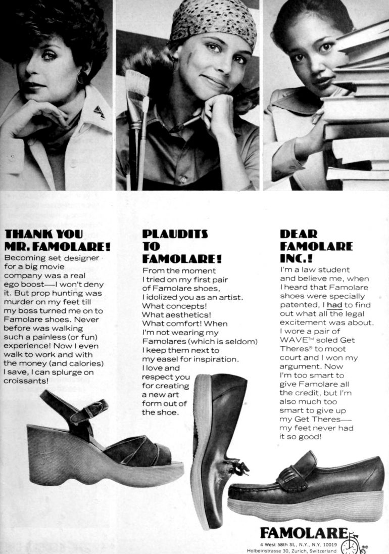 Vintage Famolare shoes: The wavy-sole platform wedges that were hot in ...
