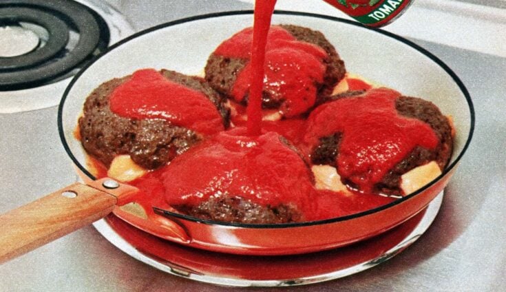 Retro burgers! Hamburgers get a cheesy upgrade with this fun 1950s ...