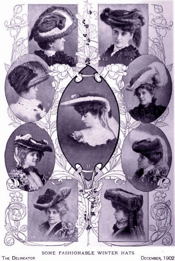 Vintage hats from the 1900s: What fashionable women were wearing at the ...