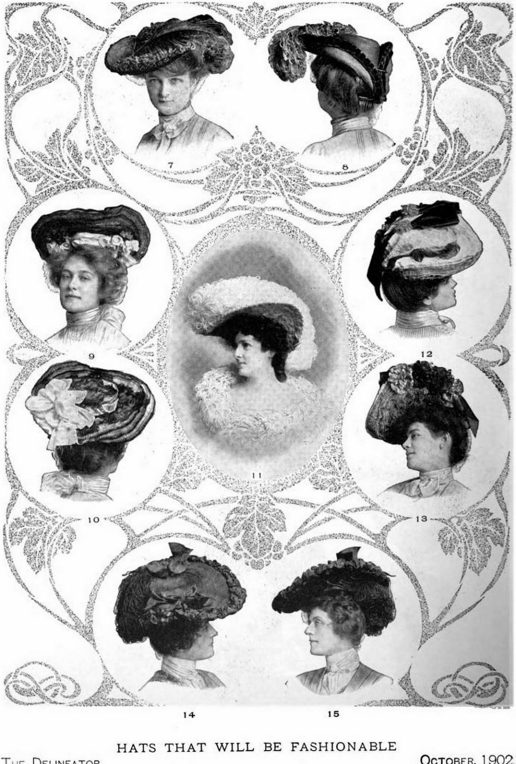 Vintage hats from the 1900s: What fashionable women were wearing at the ...