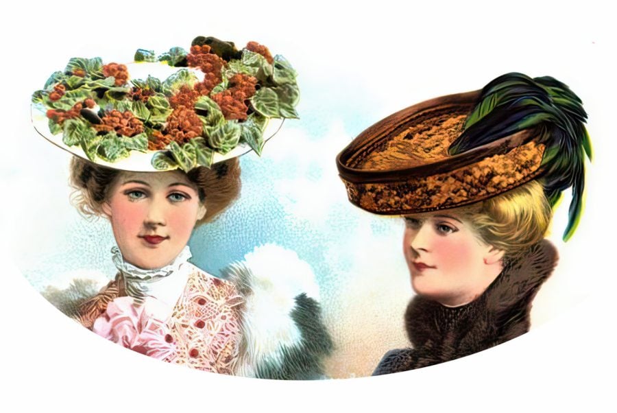Vintage hats from the 1900s: What fashionable women were wearing at the ...