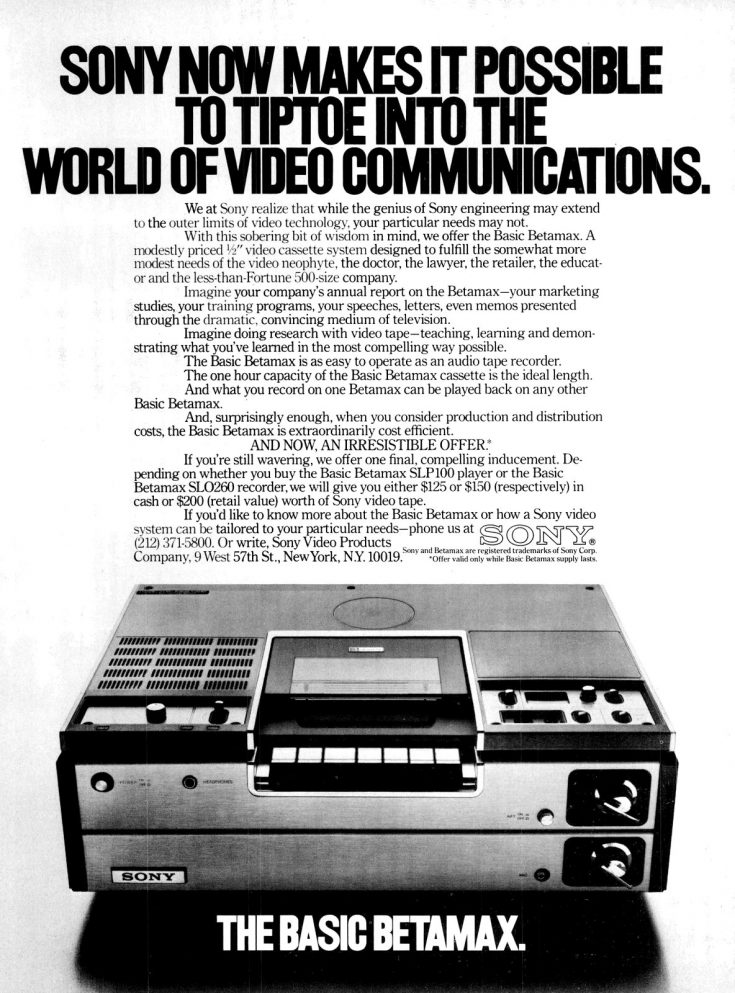 VHS or Beta? A look back at Betamax, and how Sony lost the VCR format ...