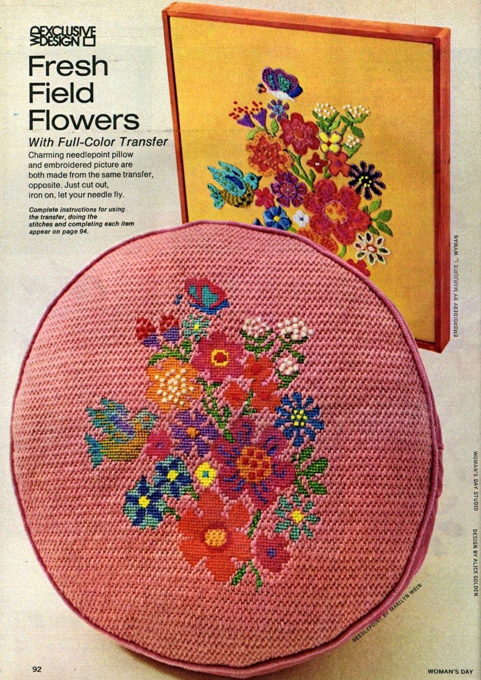 Vintage needlepoint: Designs & dozens of ideas from the '50s, '60s ...