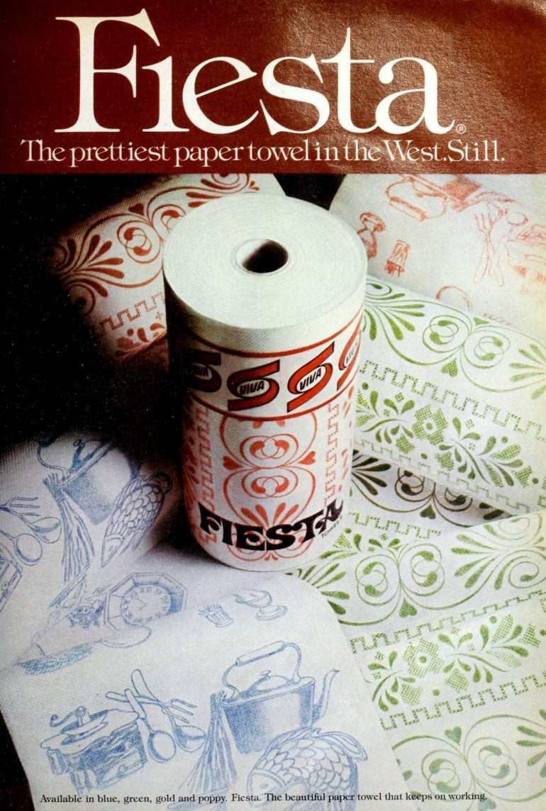 Vintage colored paper towels: See 60+ old-fashioned patterns, colors ...